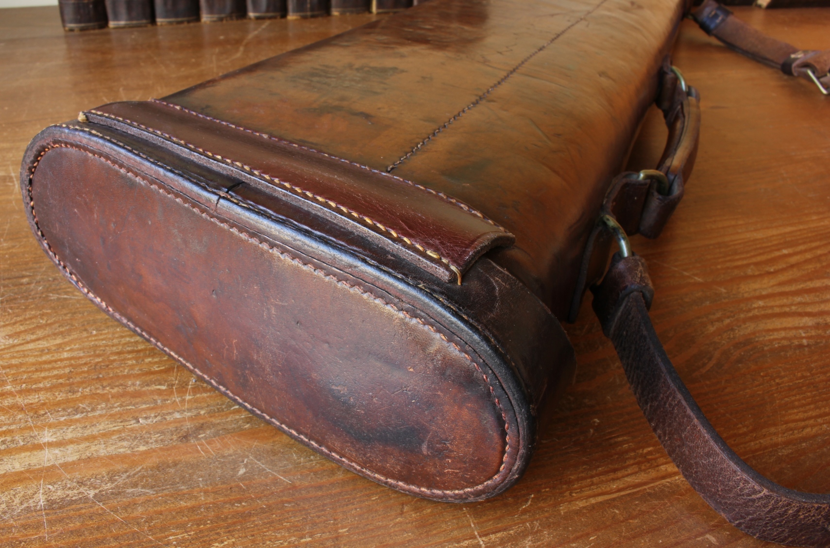 Leather Leg Of Mutton Shotgun Case Shooting Gun Carry Bag Leather Leg Of Mutton Shotgun Case Shooting Gun Carry Bag