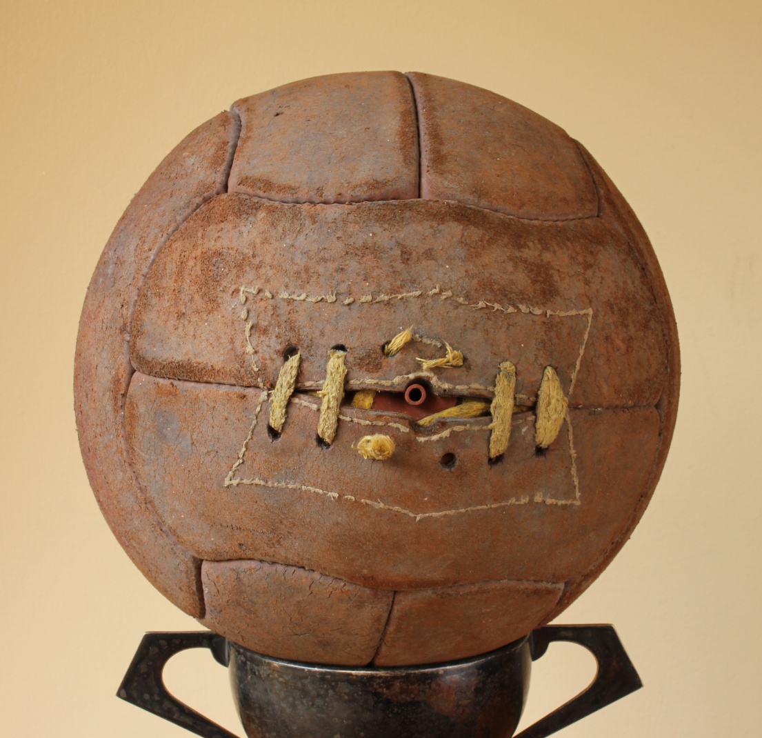 Vintage Leather Football / Soccer Ball. Original 1950's Hotshot.