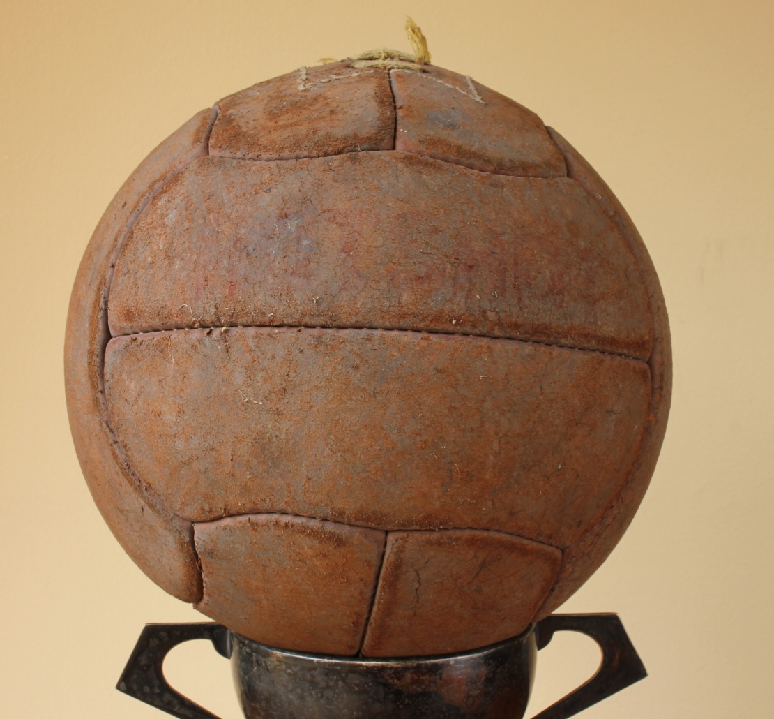 Vintage Leather Football / Soccer Ball. Original 1950's Hotshot.