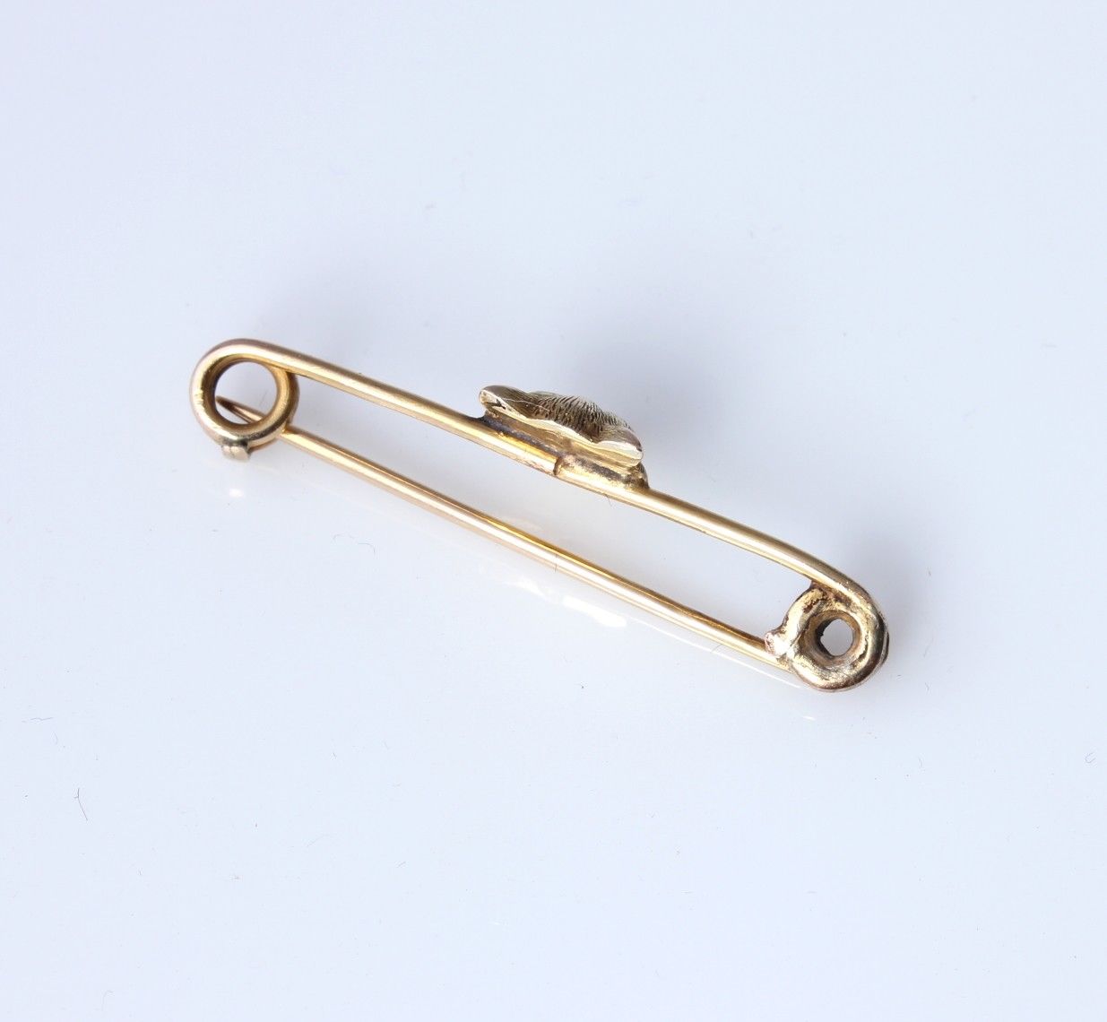 15ct Gold Fox Head Mask Brooch. Hunting Tie Clip. Gift Boxed.