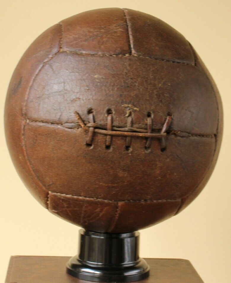 Soccer Ball Leather Football. Argentina Uruguay 1930 World Cup.