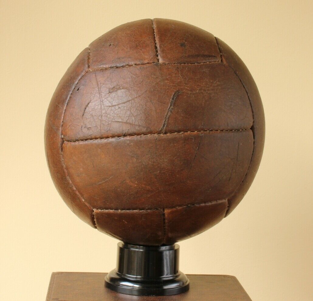 Soccer Ball Leather Football. Argentina Uruguay 1930 World Cup.