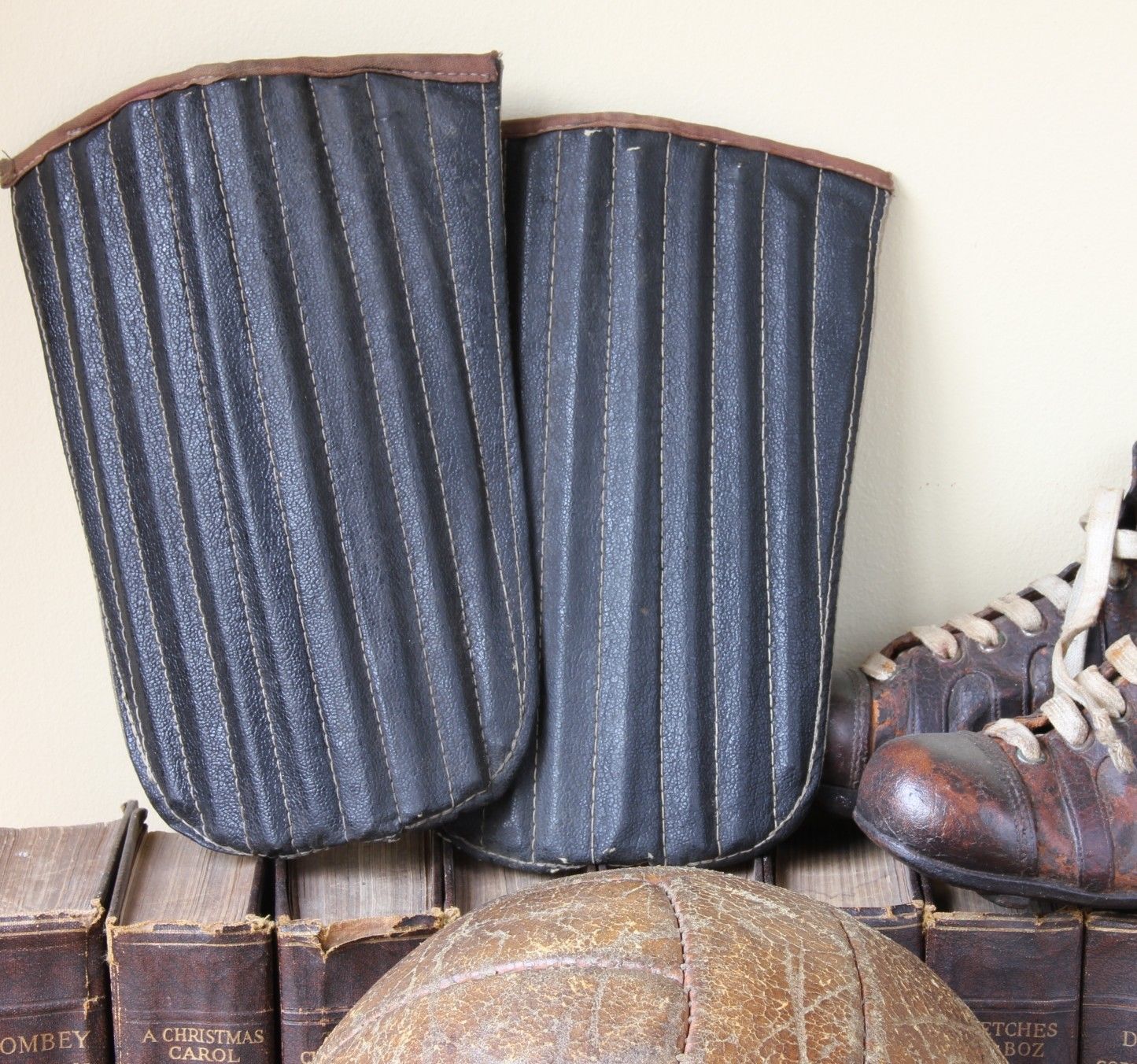 Football Shin Pads c1940.