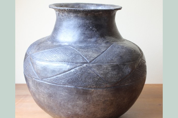 African Pottery Water or Grain Carrier Beer Pot.