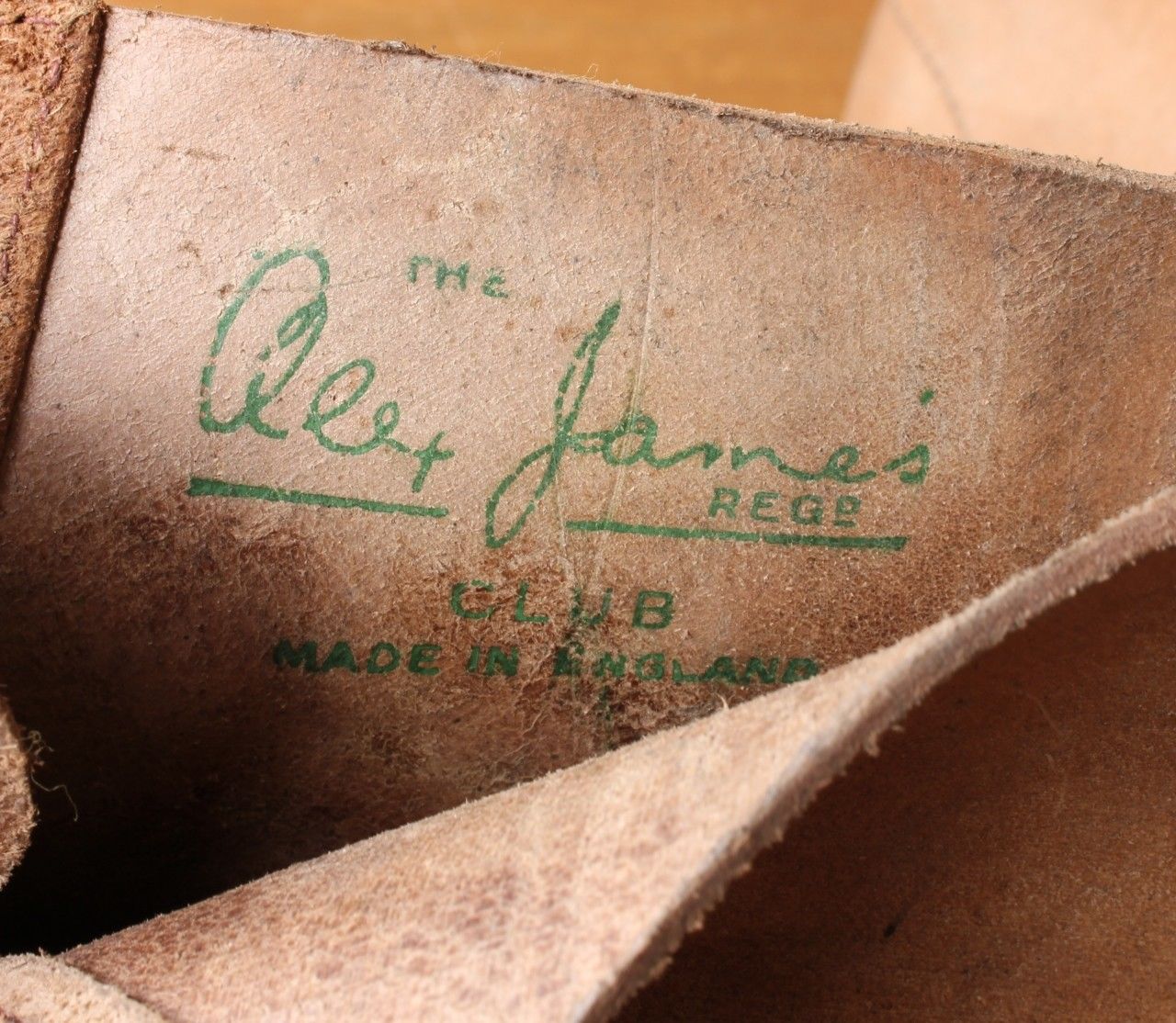 1930 Alex James Leather Football Boots. Boxed.