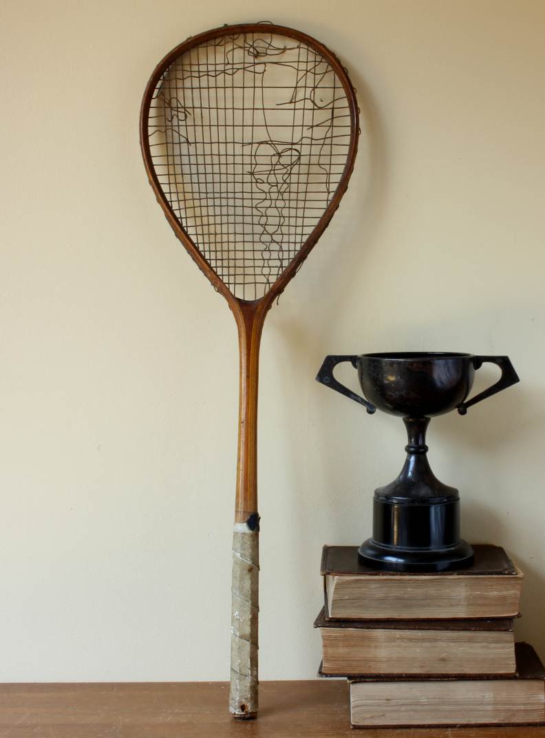 Association Badminton Racket. Rare Victorian Racquet. Battledore 1890s.