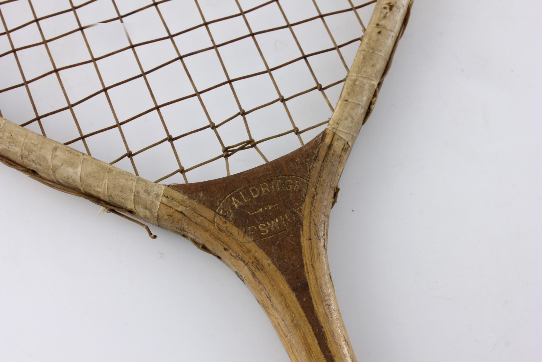 Antique E Aldridge of Ipswich Challenge Badminton Racket. Racquet. c1905.
