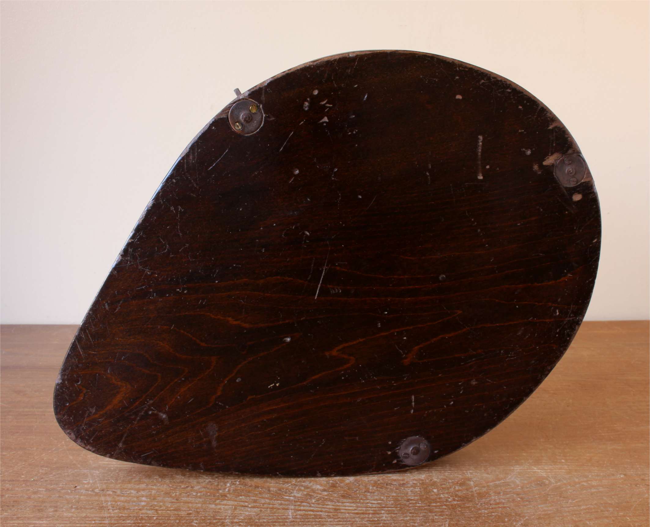 Wooden Tennis Racket Press. Victorian John Holden Racquet Clamp. c1880.