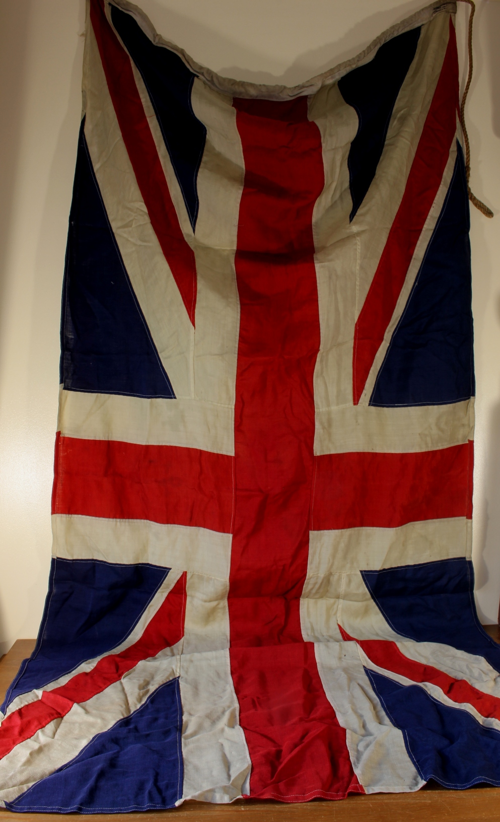 WW2 Era Large 7ft British Stitched Union Jack Flag. Army & Navy Stores.