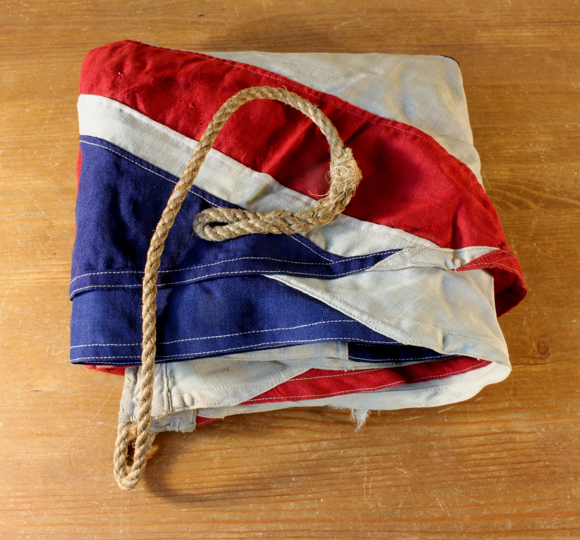 WW2 Era Large 7ft British Stitched Union Jack Flag. Army & Navy Stores.