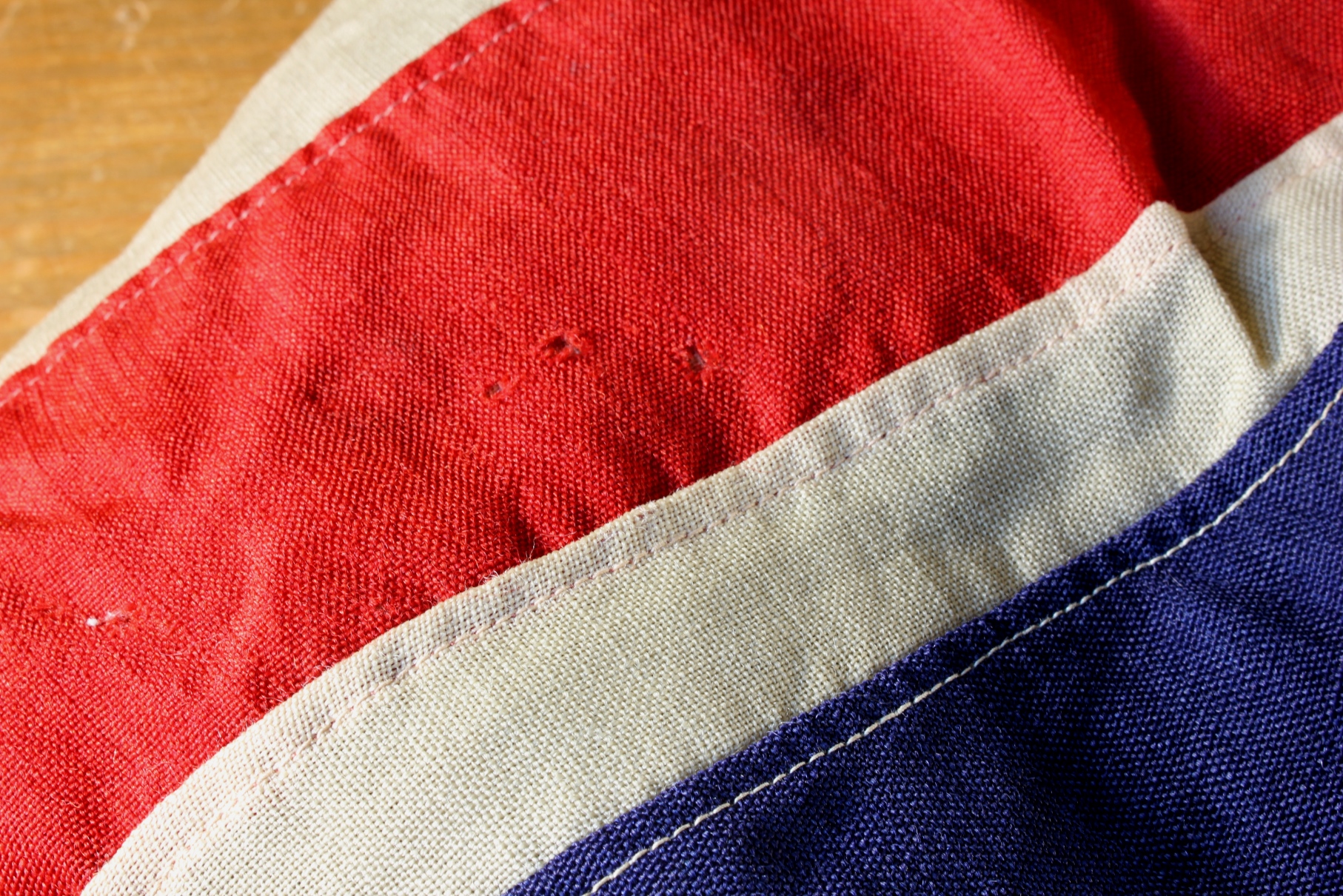 WW2 Era Large 7ft British Stitched Union Jack Flag. Army & Navy Stores.