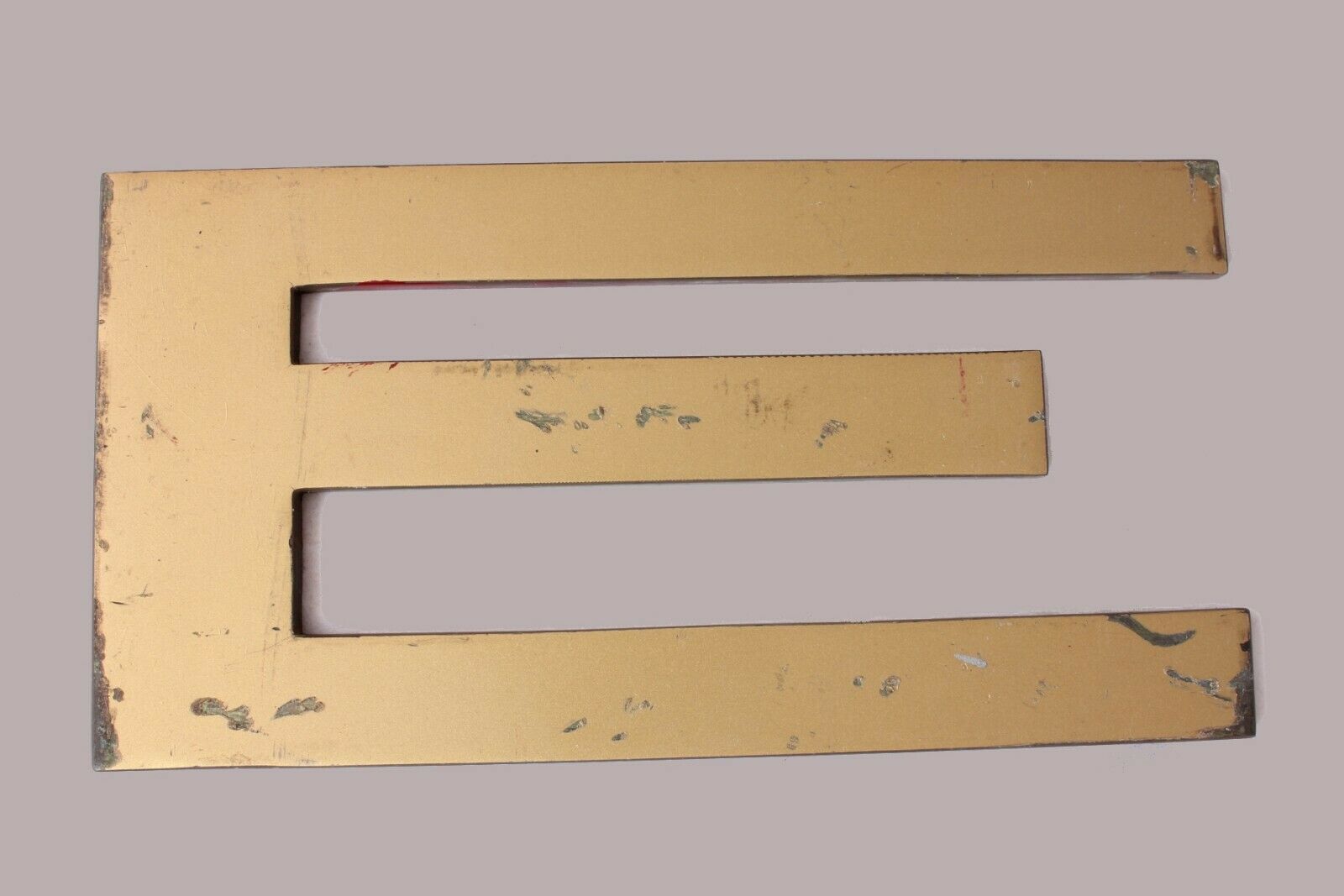 Large Heavy Bronze Letters From Railway Train Sign. E X R P U S E.