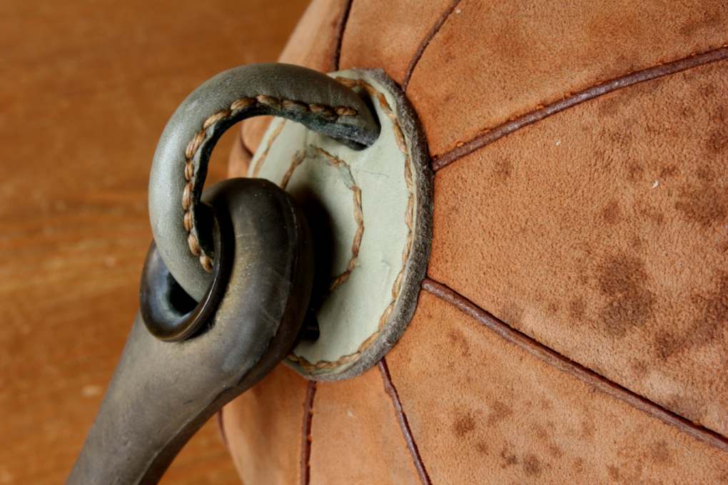 Bryan's Grasshopper Suede Floor To Ceiling Boxing Speedball Punch Bag.