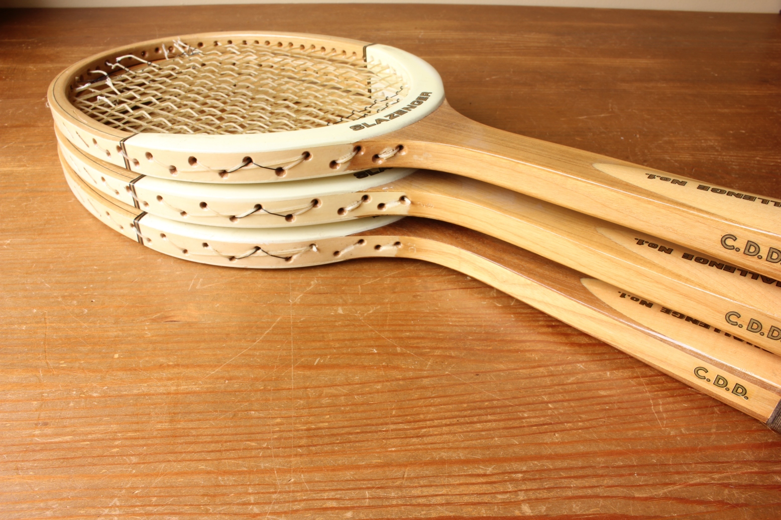 3 Slazenger Challenge No1 Championship Frame Tennis Rackets.