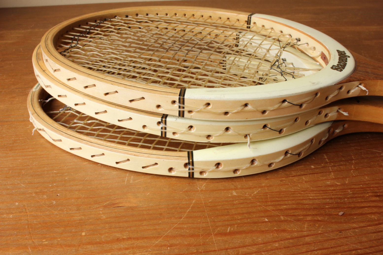 3 Slazenger Challenge No1 Championship Frame Tennis Rackets.