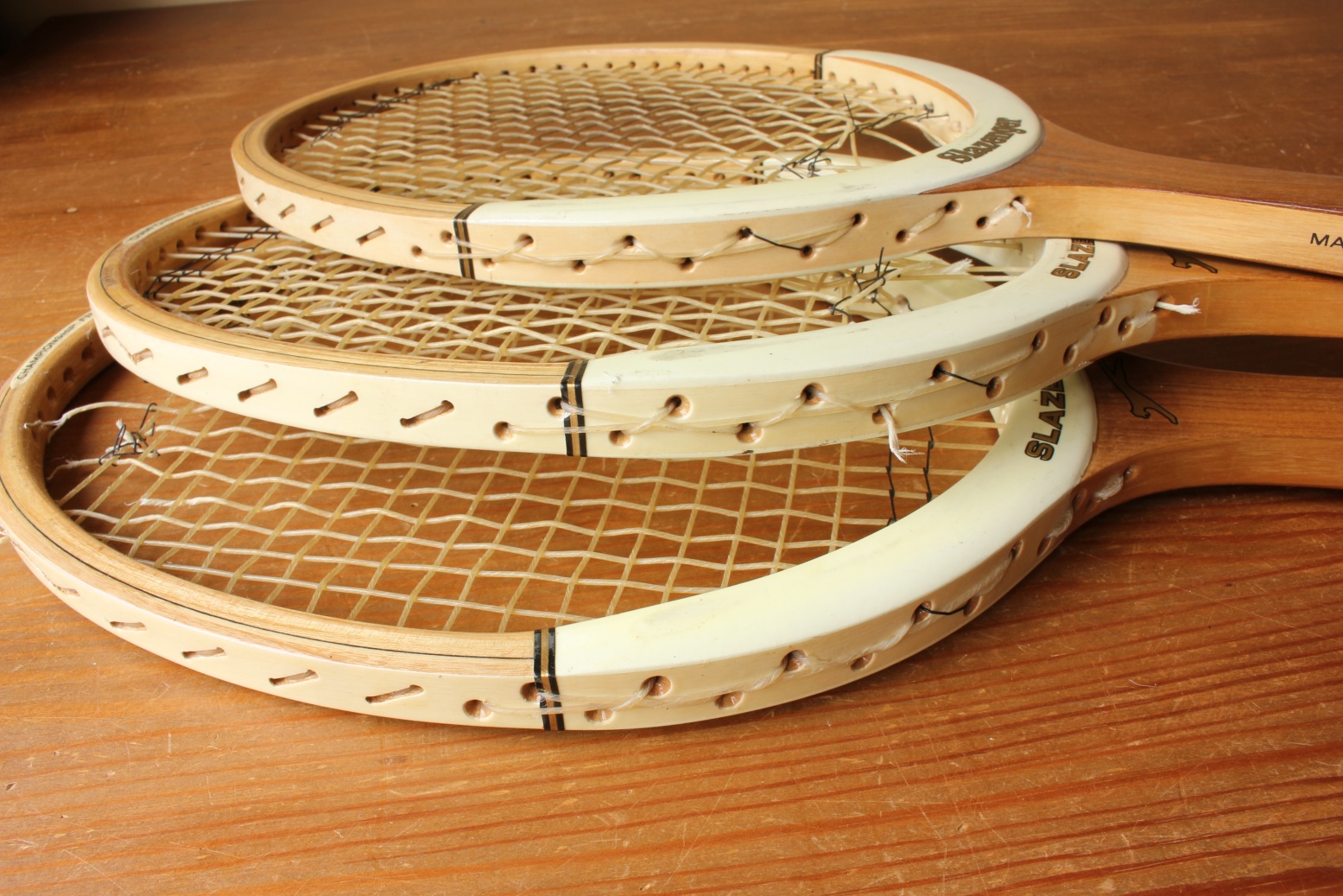 3 Slazenger Challenge No1 Championship Frame Tennis Rackets.