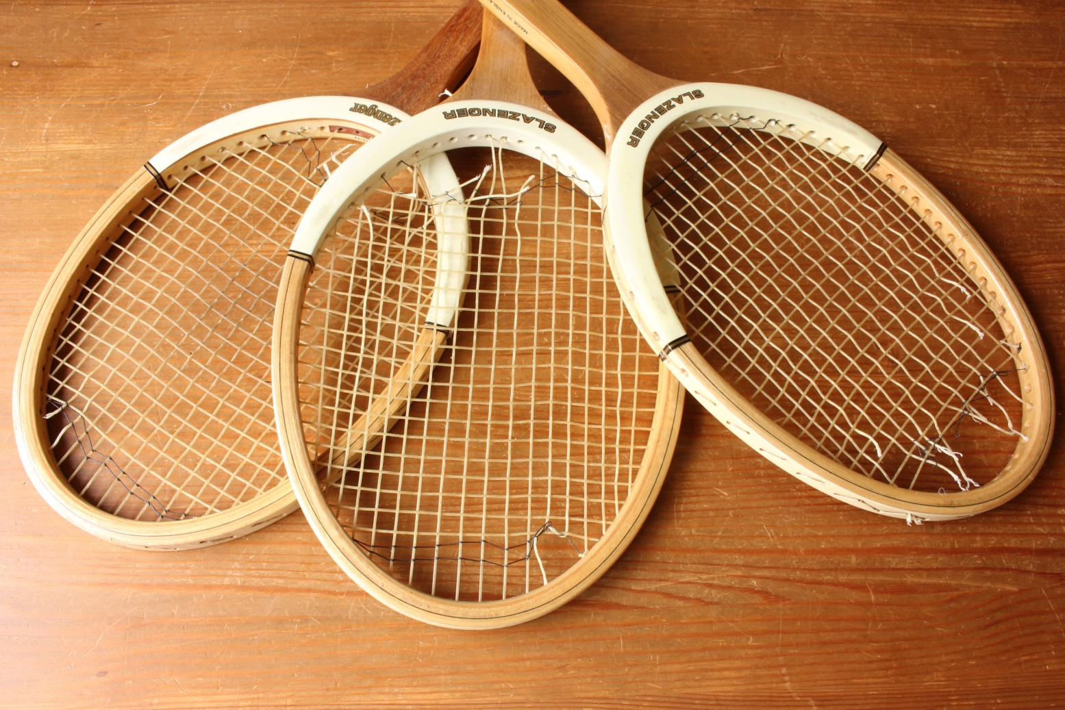 3 Slazenger Challenge No1 Championship Frame Tennis Rackets.