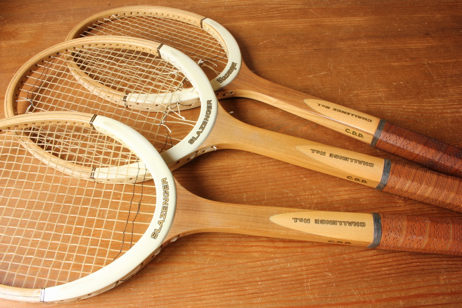 3 Slazenger Challenge No1 Championship Frame Tennis Rackets.