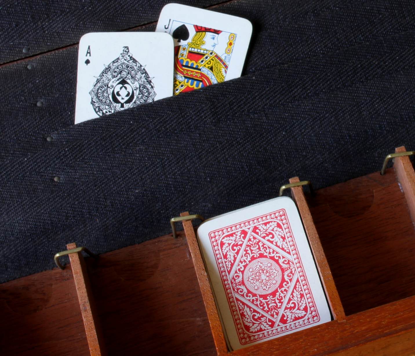 Chastleton Patience Board. Jacques. Mary Whitmore Jones Card Game c1890.