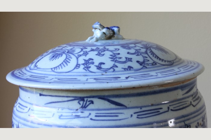 19th Century Quig Chinese Rice Pot / Ginger Jar