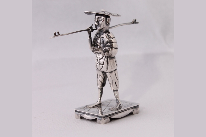 Antique Wang Hing Chinese Silver Man