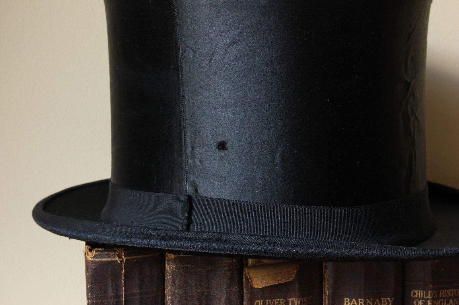 Antique Black Silk Opera Top Hat. Daloz Troyes. Collapsible / Pop Up ...