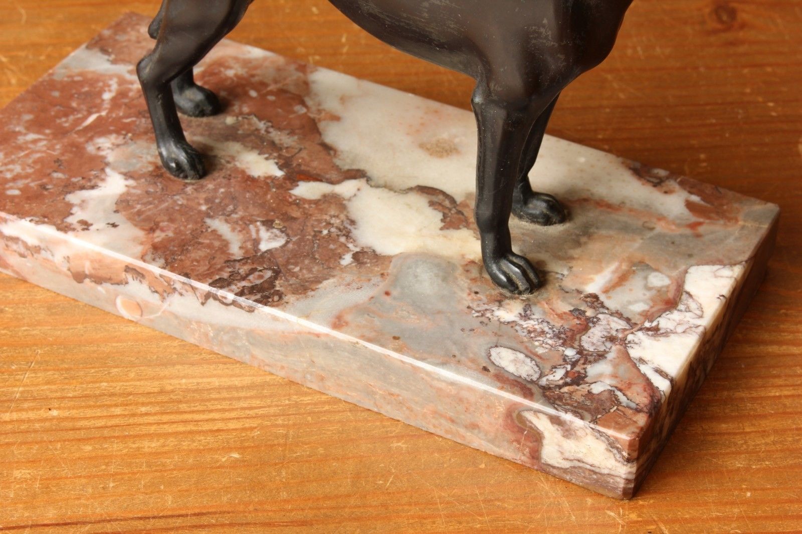 French Art Deco Cane Corso / Doberman Pinscher Type Dog Statue Figure ...