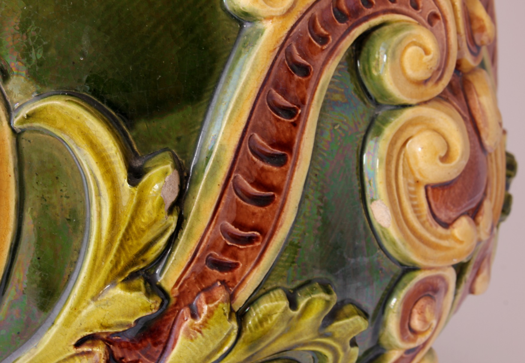 Doulton Lambeth Majolica Garden Seat. Conservatory Stool c1875.