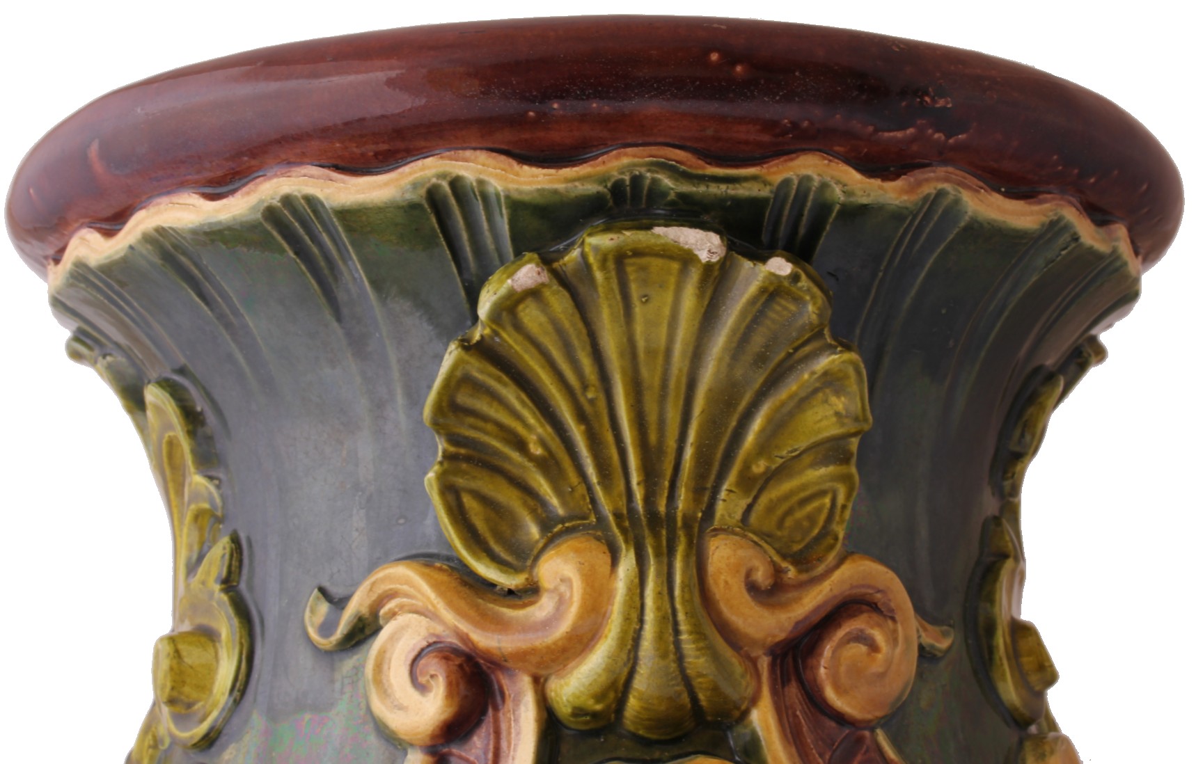 Doulton Lambeth Majolica Garden Seat. Conservatory Stool c1875.