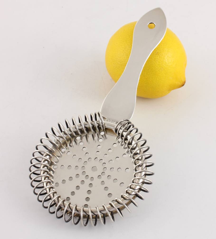 Art Deco Silver Plated Cocktail Shaker Strainer Sieve. Gaskell & Chambers.