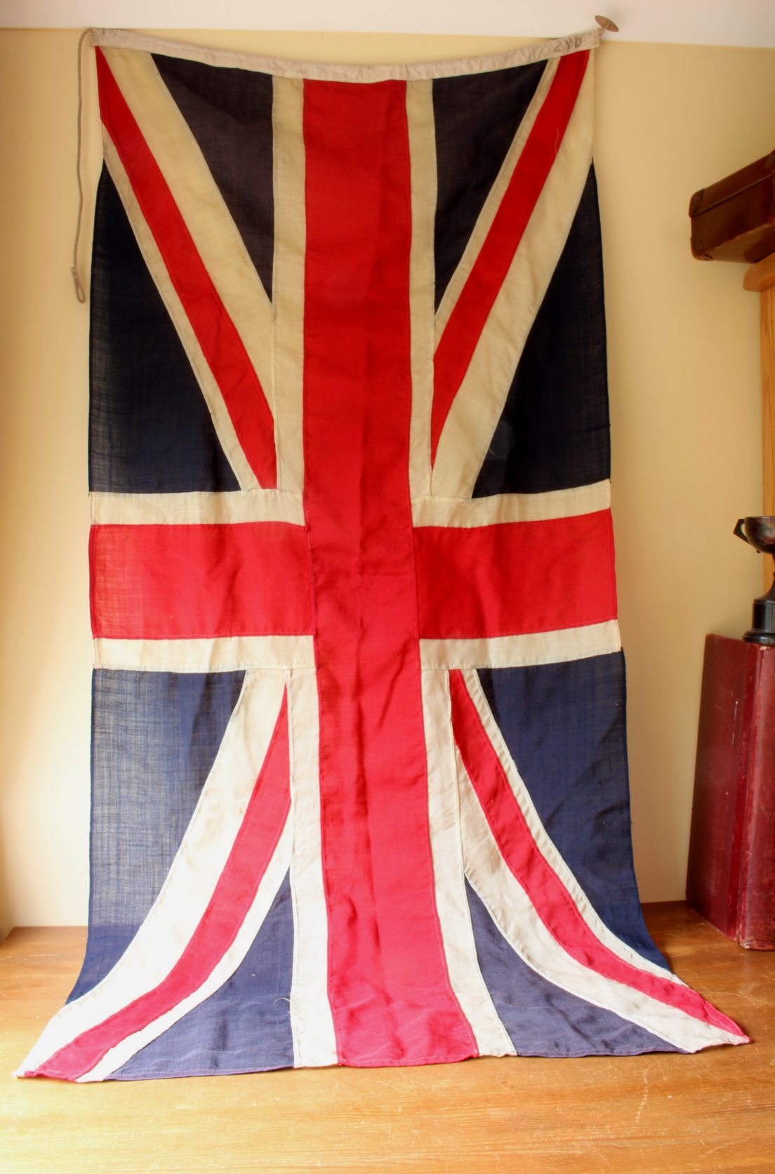 Original WW2 Era Excelsior Union Jack. Large 2 Yard Stitched Panel Flag.