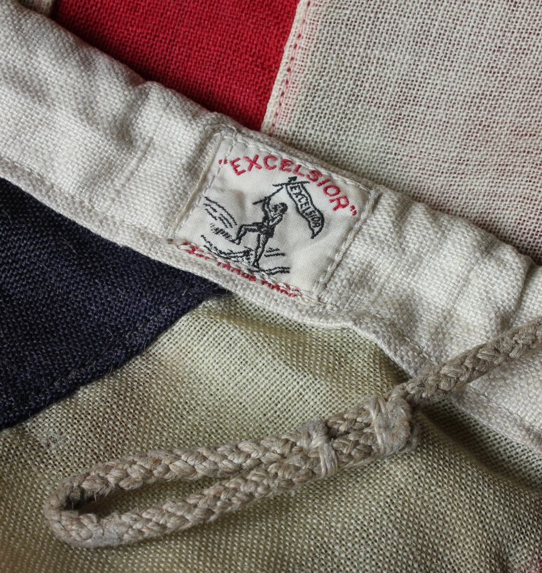 Original WW2 Era Excelsior Union Jack. Large 2 Yard Stitched Panel Flag.