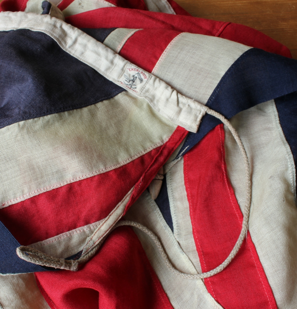 Original WW2 Era Excelsior Union Jack. Large 2 Yard Stitched Panel Flag.