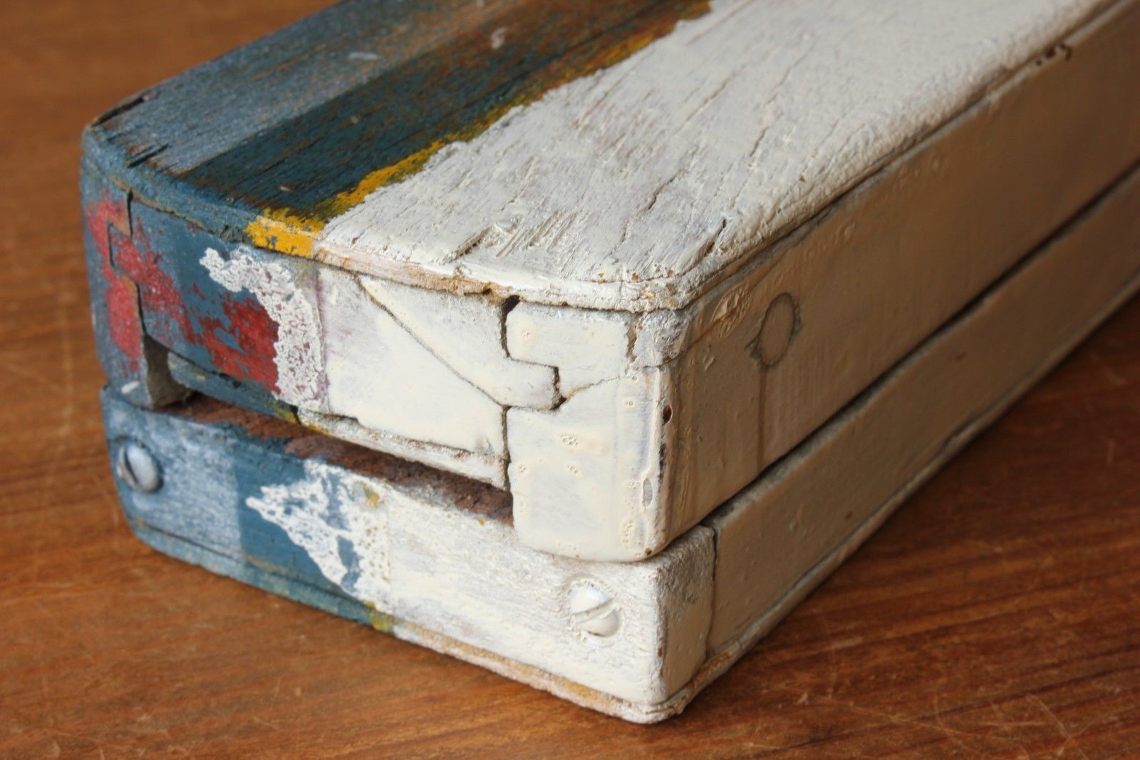 WWII ARP Gas / Football / Soccer Rattle. c1939 Blue & White. W.Clements.