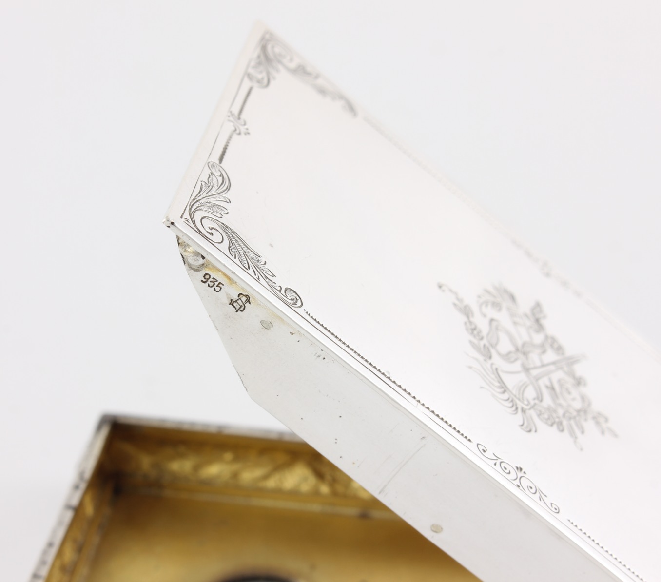 French Silver & Guilloche Enamel Case. Bapst Freres of Paris. c1880.