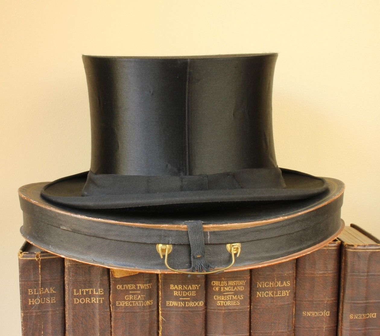 Antique Silk Opera Top Hat. Garantie-Klapphut. Collapsible Pop Up. UK 6 ...