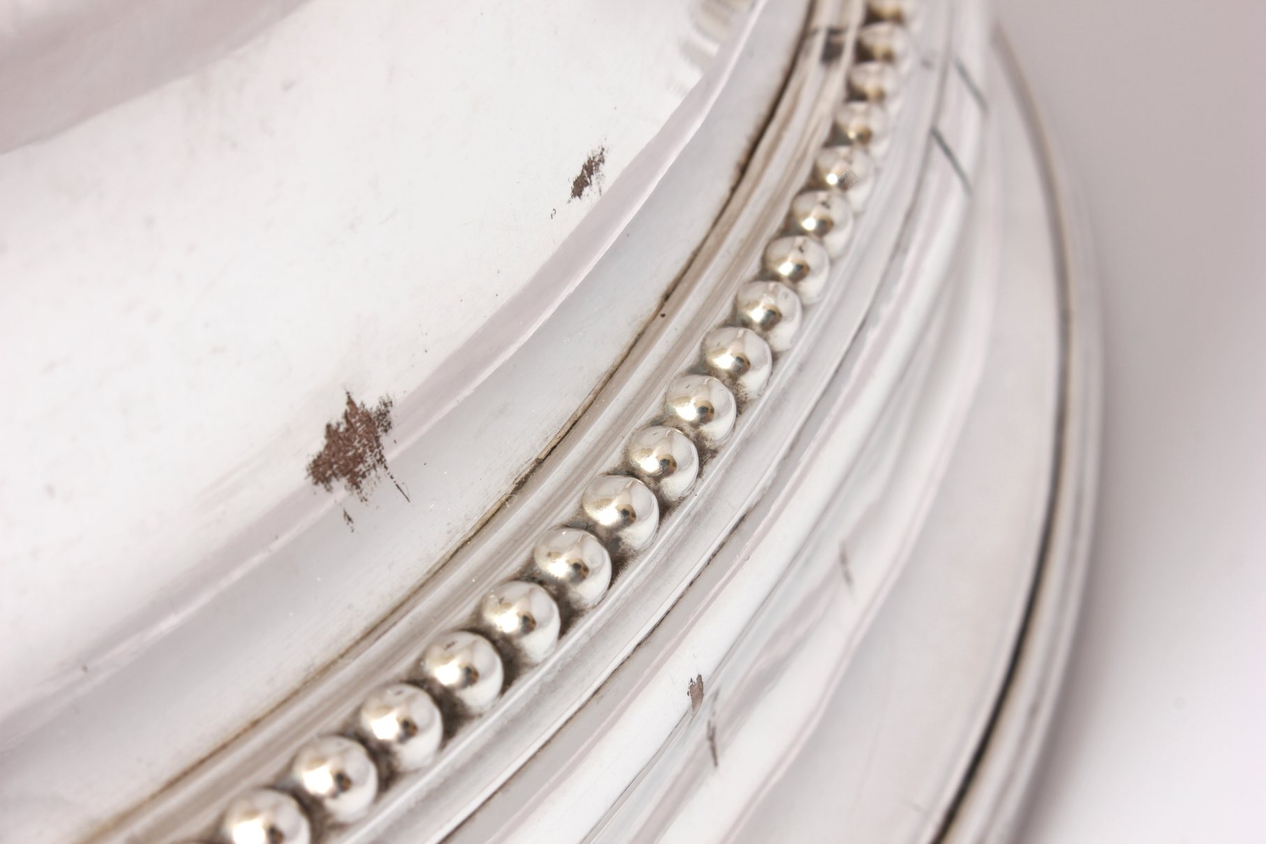 Large Old Sheffield Plate Meat Cover. Pike Crest. Geddes. Capta Majora.