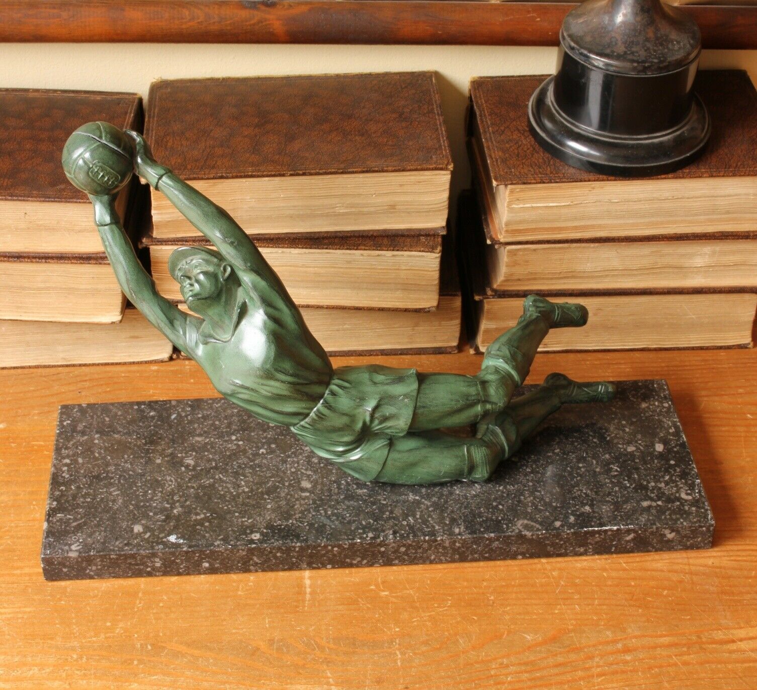 Large French Goalkeeper Footballer Figure Statue. Paris Soccer Player ...