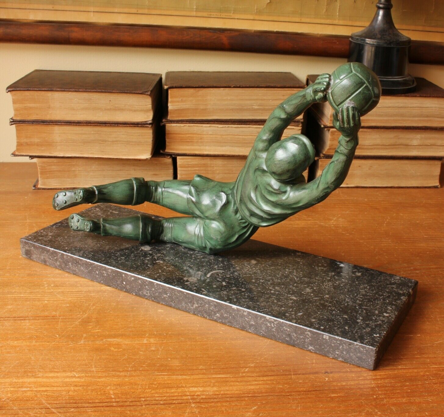 Large French Goalkeeper Footballer Figure Statue. Paris Soccer Player ...