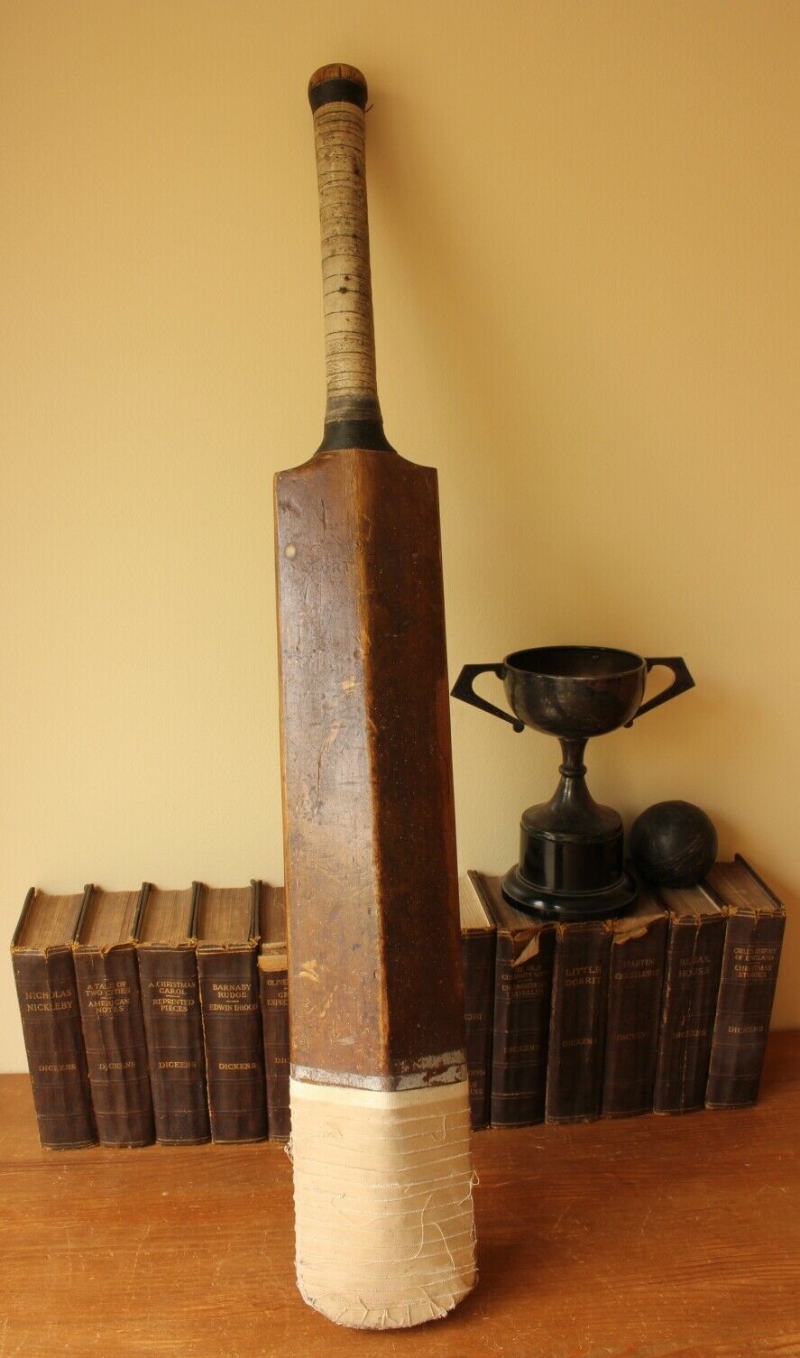 Gradidge Imperial Driver Cricket Willow Bat.Sport Shop Display c1920.