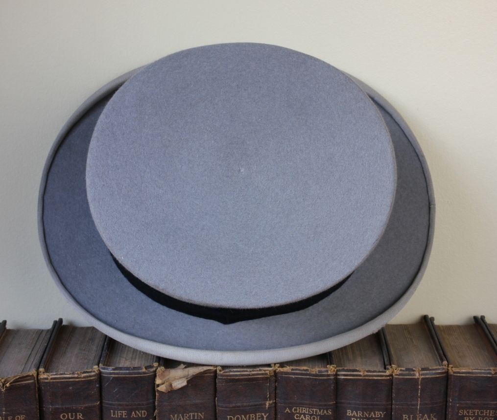 Silver Grey Top Hat by Scott & Co Extra Quality With Box. Size UK 7 1/8.
