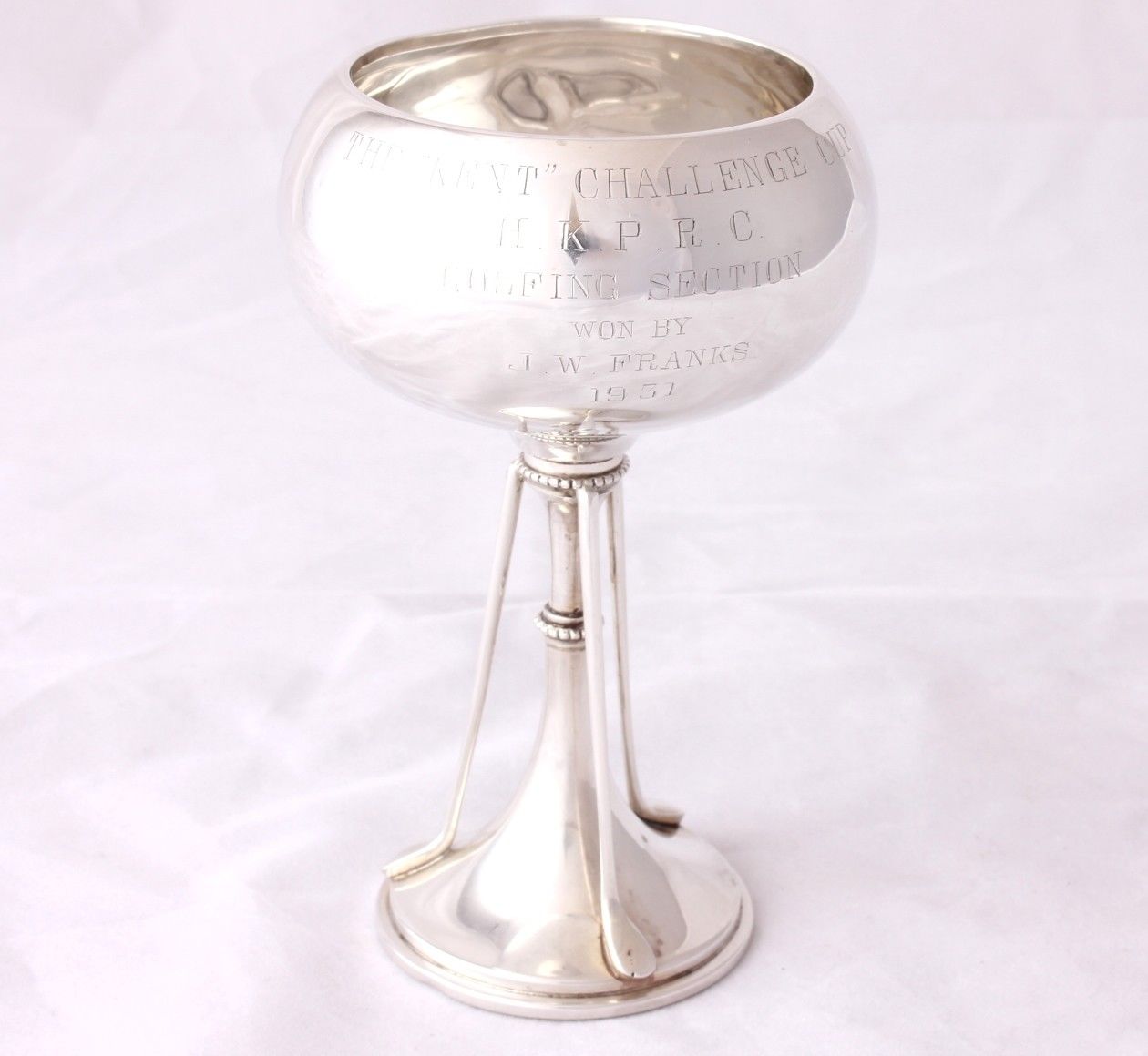 Solid Silver Golf Trophy 1926. Golfing Kent Challenge Cup. Hong Kong ...