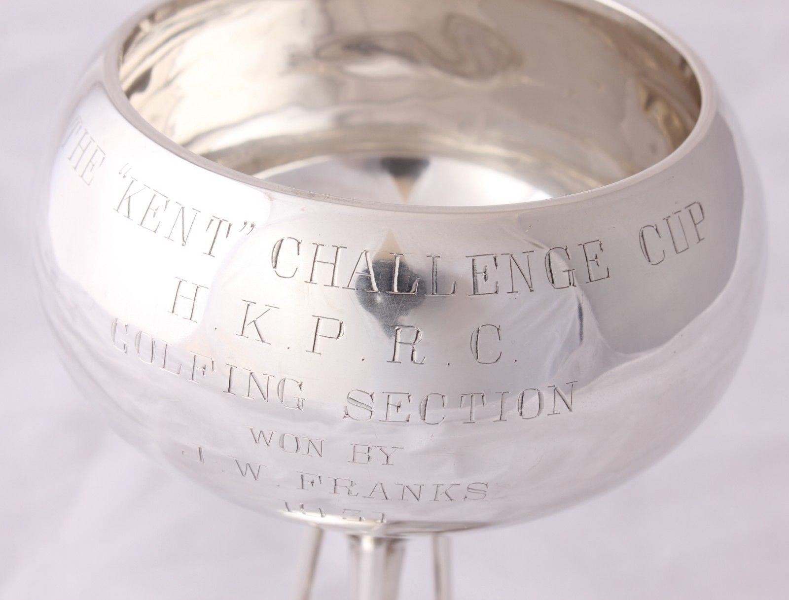 Solid Silver Golf Trophy 1926. Golfing Kent Challenge Cup. Hong Kong ...