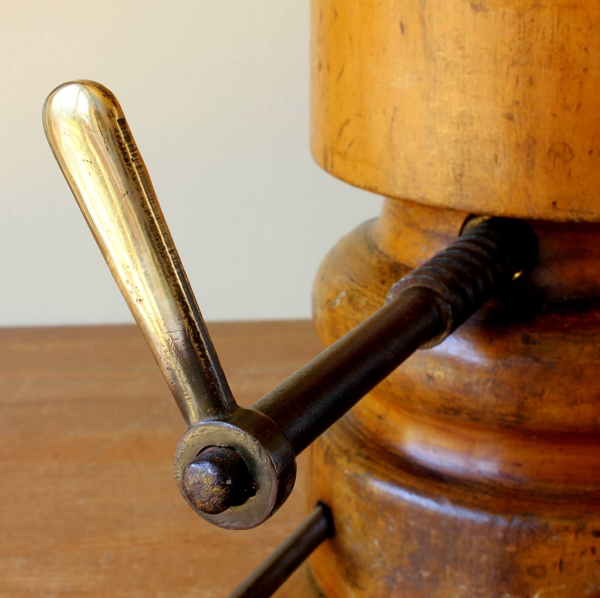 Mechanical Hat Sizer. Victorian Milliner's Stretcher. Wood Display Stand.