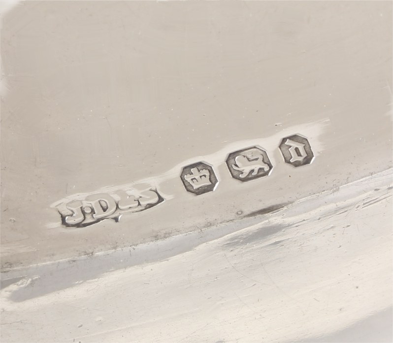 Victorian Silver Heart Pin Dish. James Dixon Playing Card Chip Tray 1896.