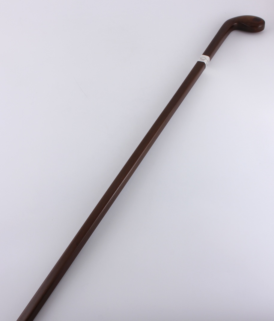 Sunday Stick. Wood & Silver Golf Club Walking Stick Cane. J Howell. 1925.