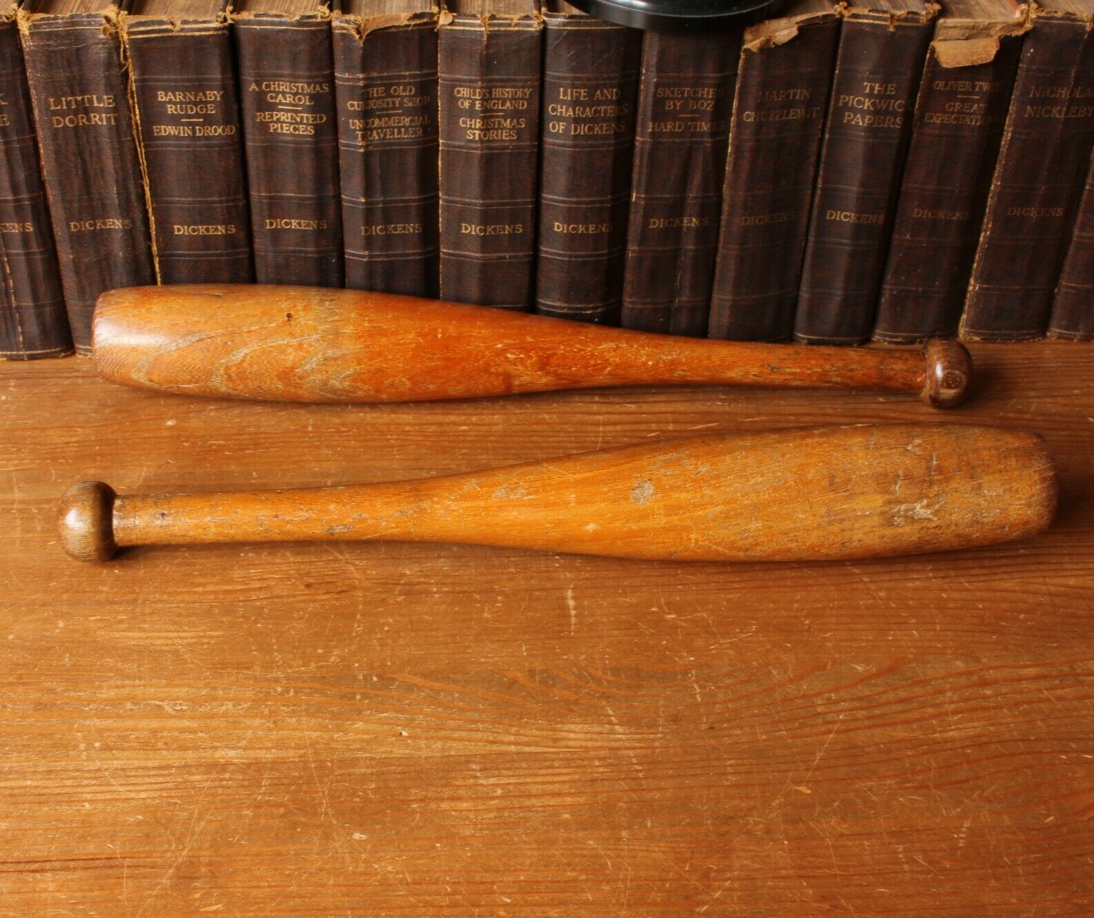 Wood Indian Clubs. Exercise Meels. Home Decor, Sports Bar, Gym.