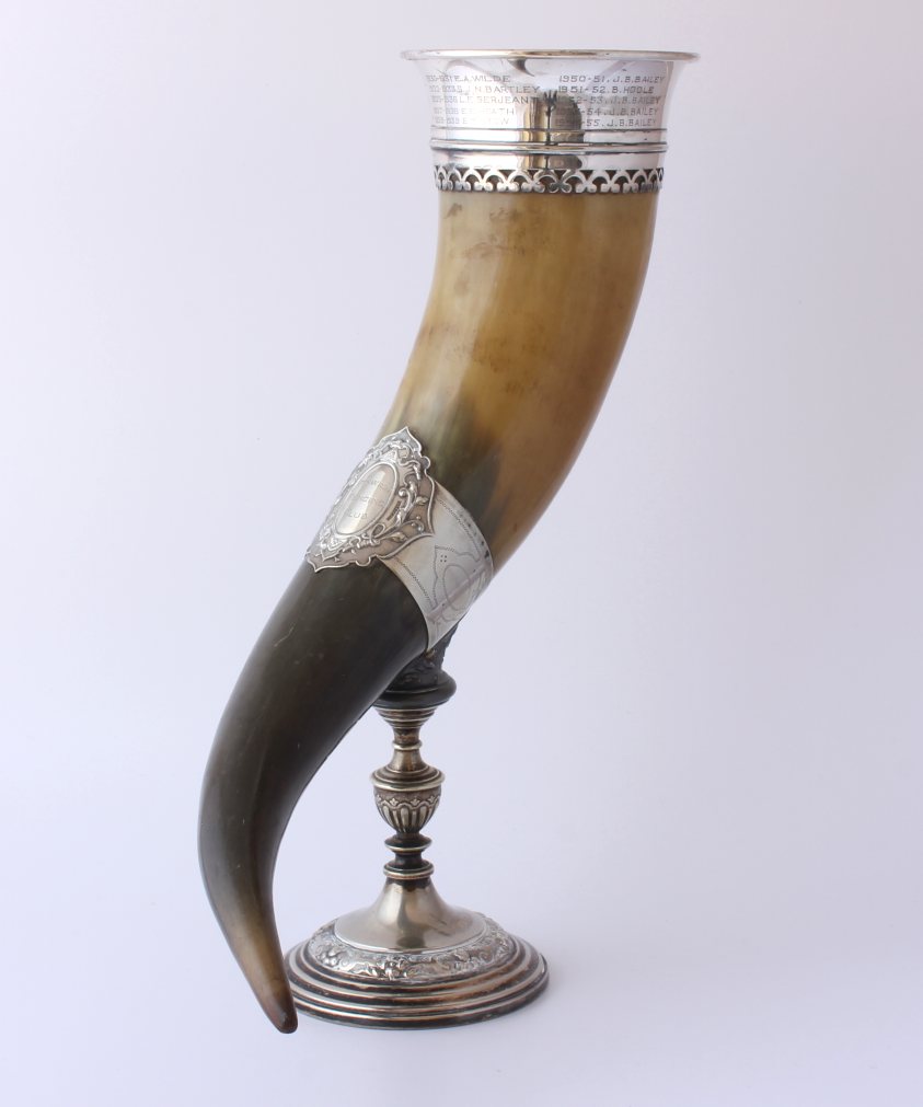 Silver Plated Horn Of Plenty Cornucopia Trophy. Ipswich Fencing Club.