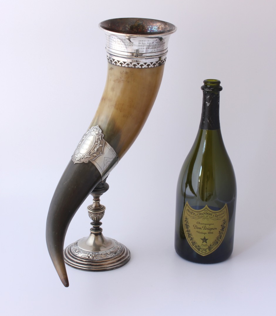 Silver Plated Horn Of Plenty Cornucopia Trophy. Ipswich Fencing Club.