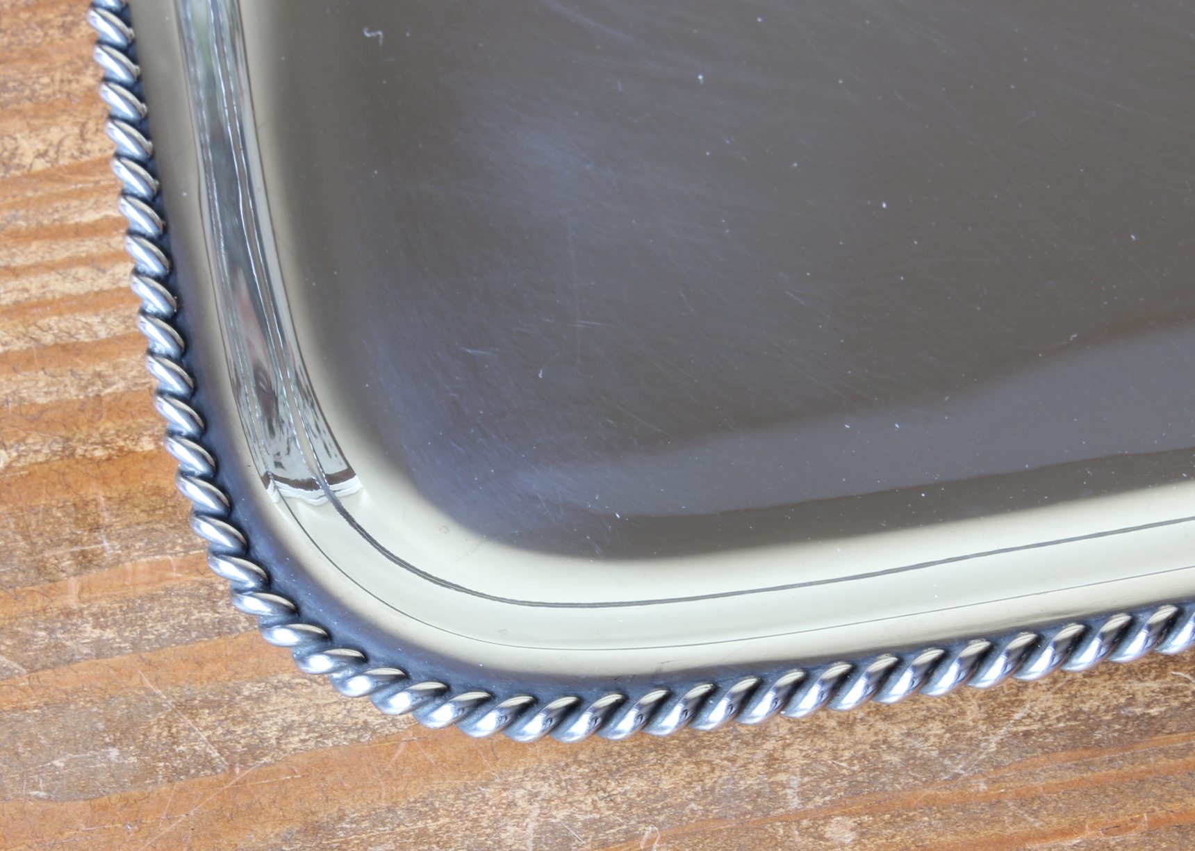 Koch & Bergfeld German 925 Silver Square Tray. Heavy 1960's Platter.